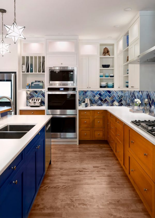 Bold & Blue Kitchen - David Coulson Design