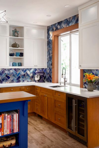 Bold & Blue Kitchen - David Coulson Design